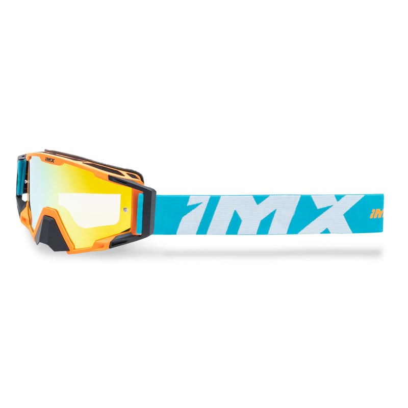 Gogle Imx Racing Sand Orange Matte Blue White Orange Mirror Glass + Cl