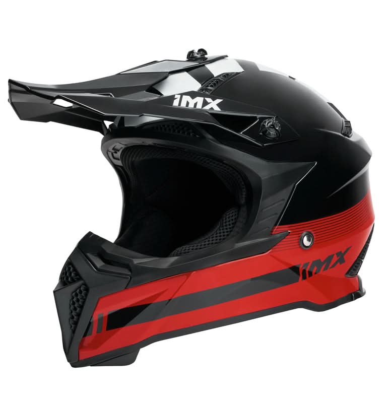 Kask iMX Racing FMX-02 Czarno-Czerwono-Biały